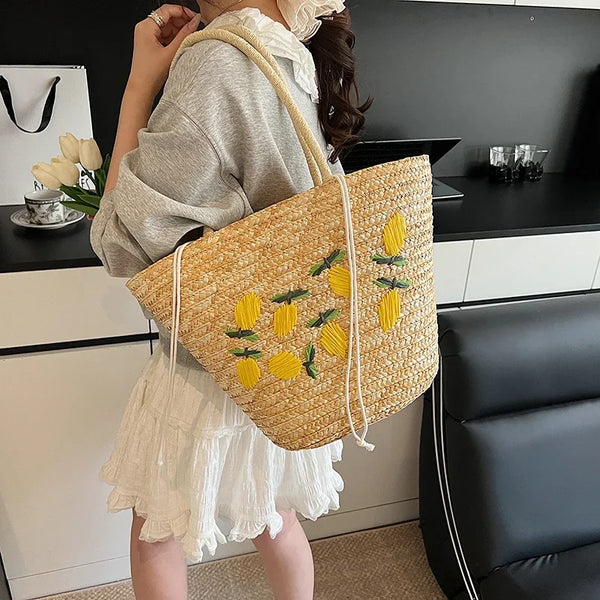 Sac Cabas Rotin Bohème | Boutique Sac en Paille